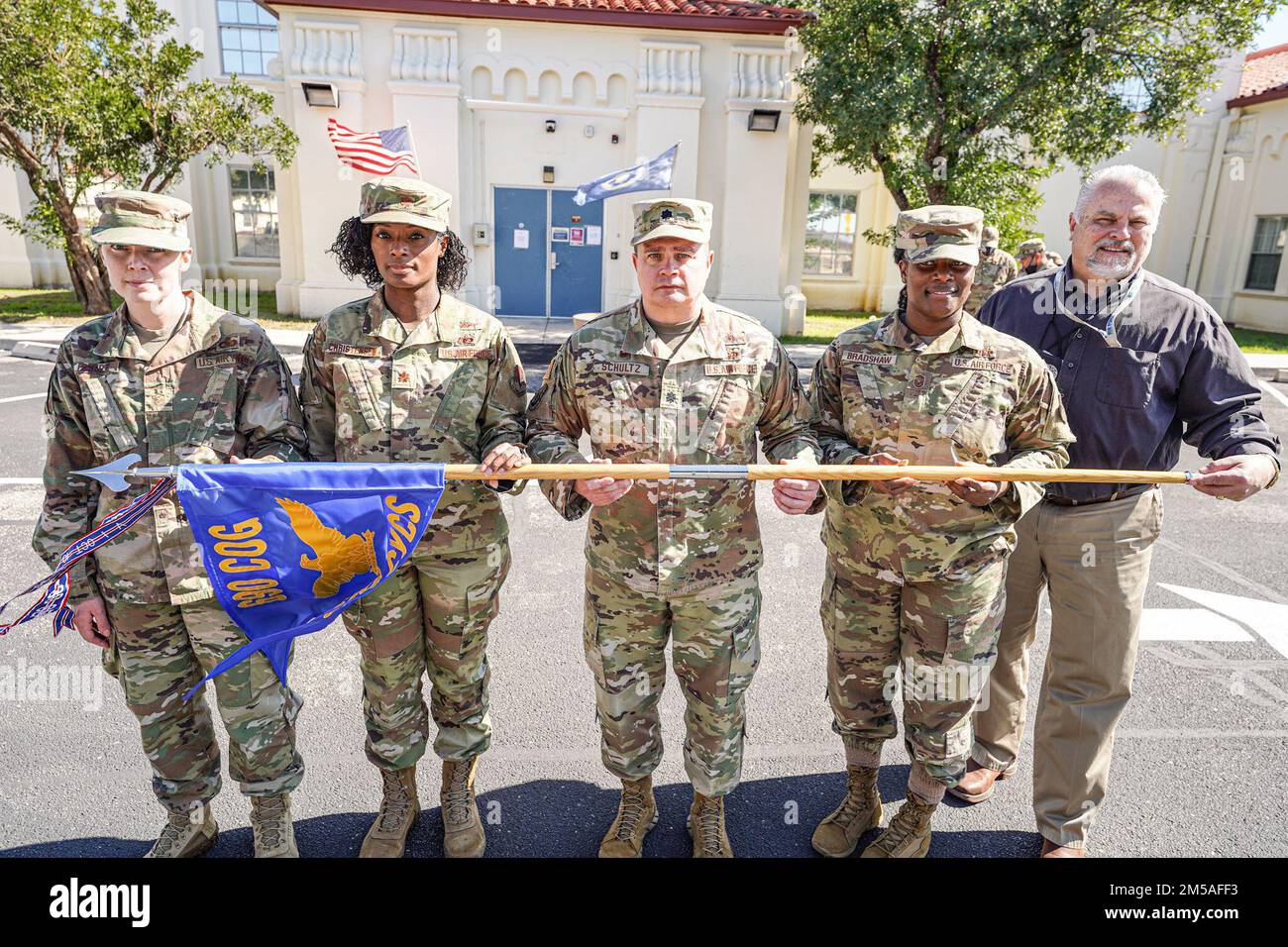 690th Cyberspace Control Squadron takes Squadron photo at Feb. 15, 2022 ...