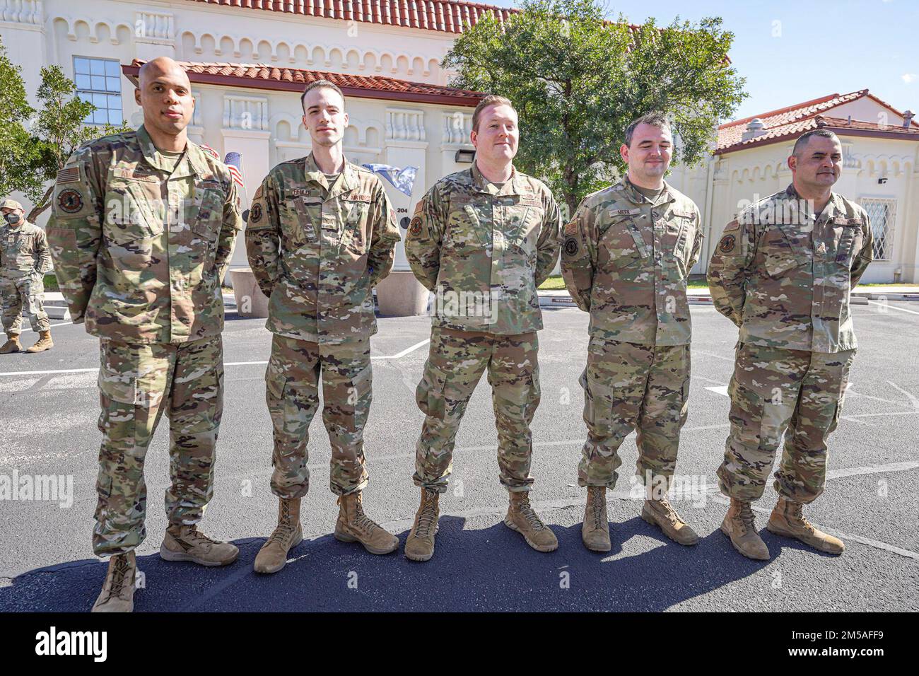 690th Cyberspace Control Squadron takes Squadron photo at Feb. 15, 2022 ...