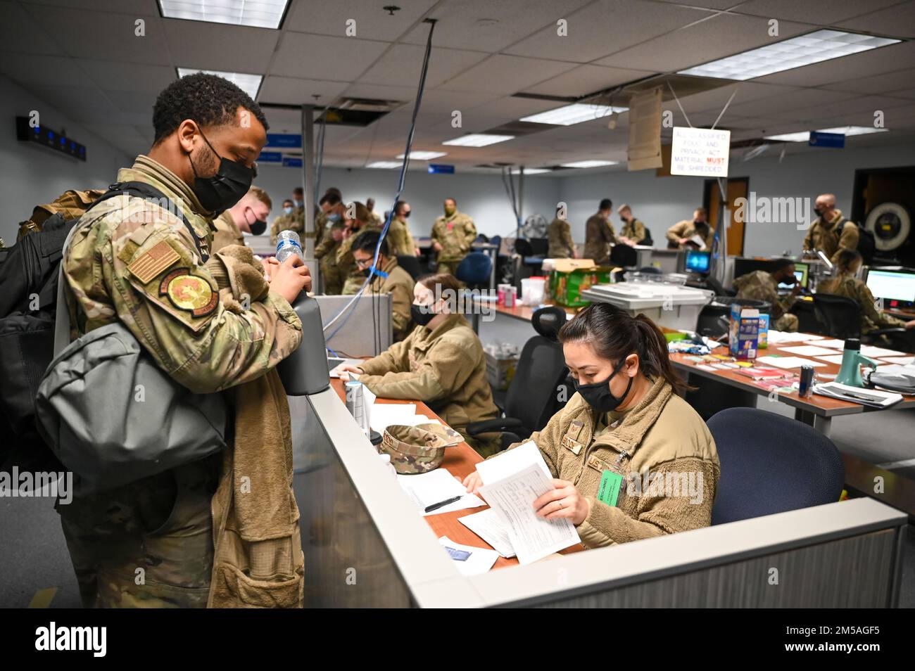 Staff Sgt. Aizhan Goode and Staff Sgt. Taylor Saunders (right), 75th ...