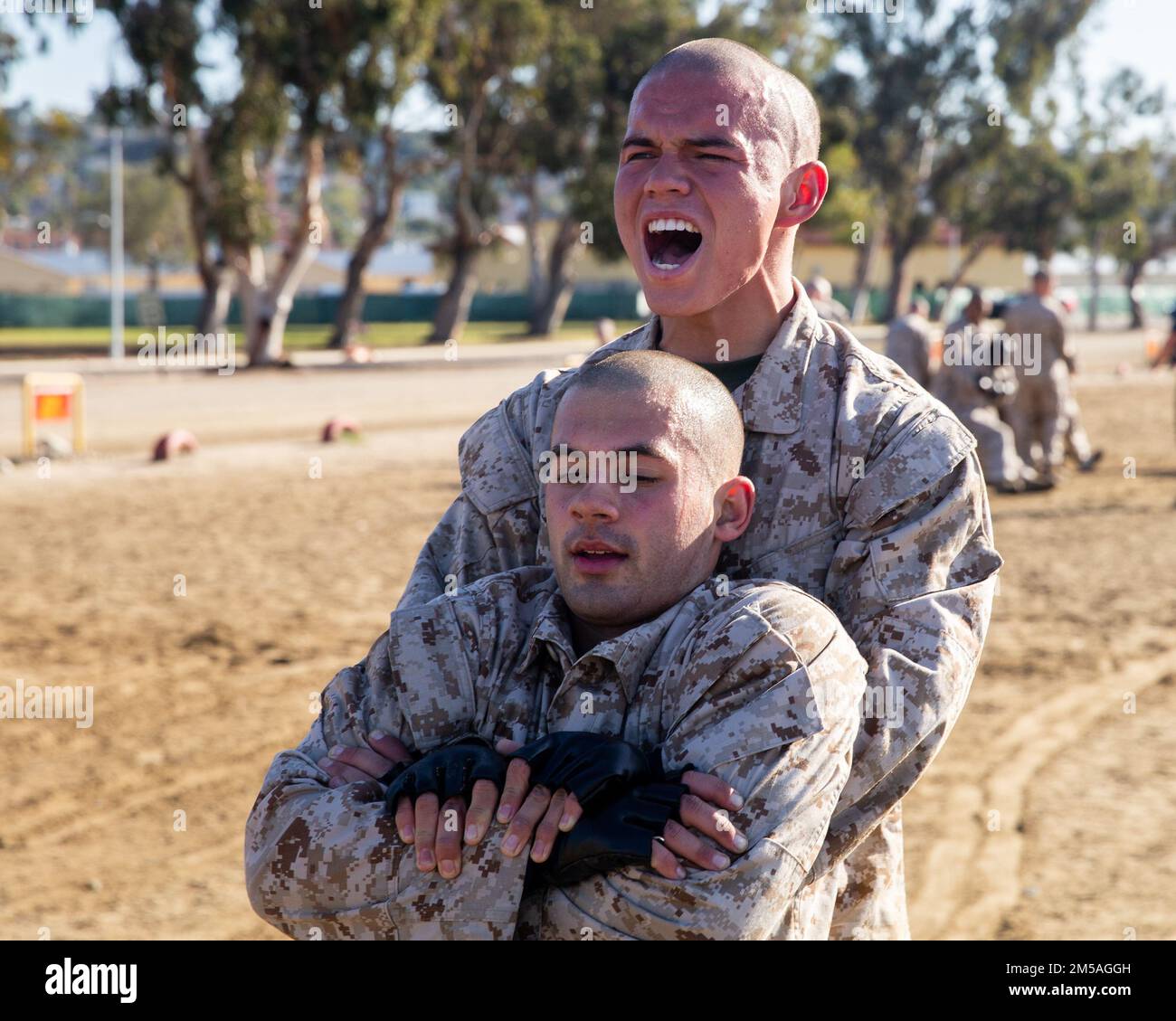 U.S. Marine Corps recruit Nathan T. Selby with Mike Company, 3rd ...