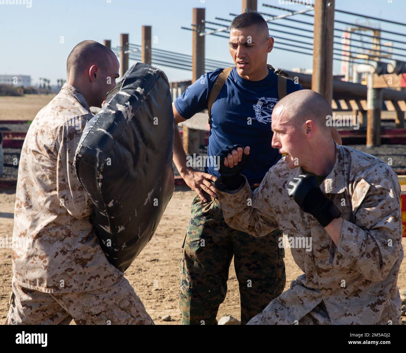 U.S Marine Corps Sgt. Matthew Magana, a drill instructor with Mike ...
