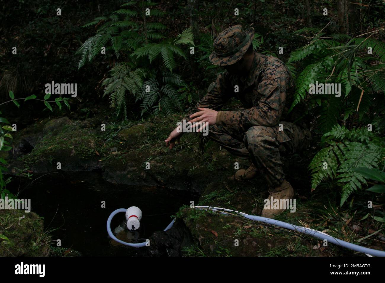 A U.S. Marine with 4th Combat Logistics Battalion, 3d Marine Logistics ...