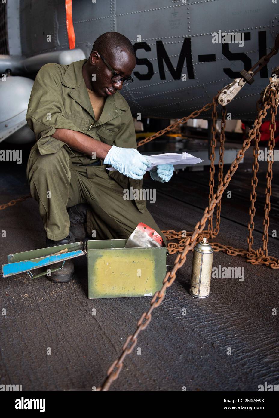 SOUTH CHINA SEA (Feb. 16, 2022) Airman Ousainou Jammeh, from Atlanta ...