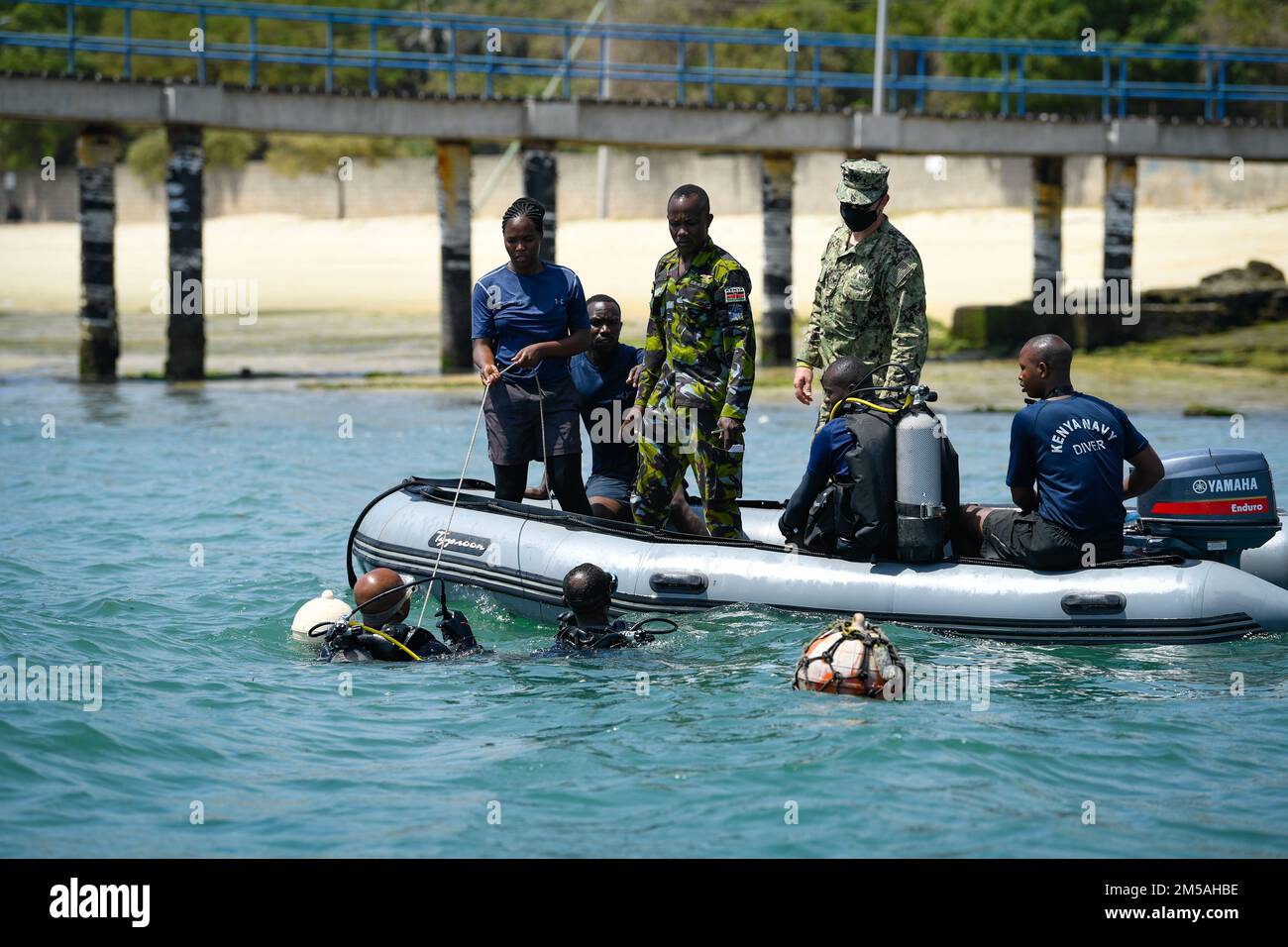 MOMBASA, Kenya (Feb. 16, 2022) Kenyan, Tanzanian, Djiboutian, and U.S ...