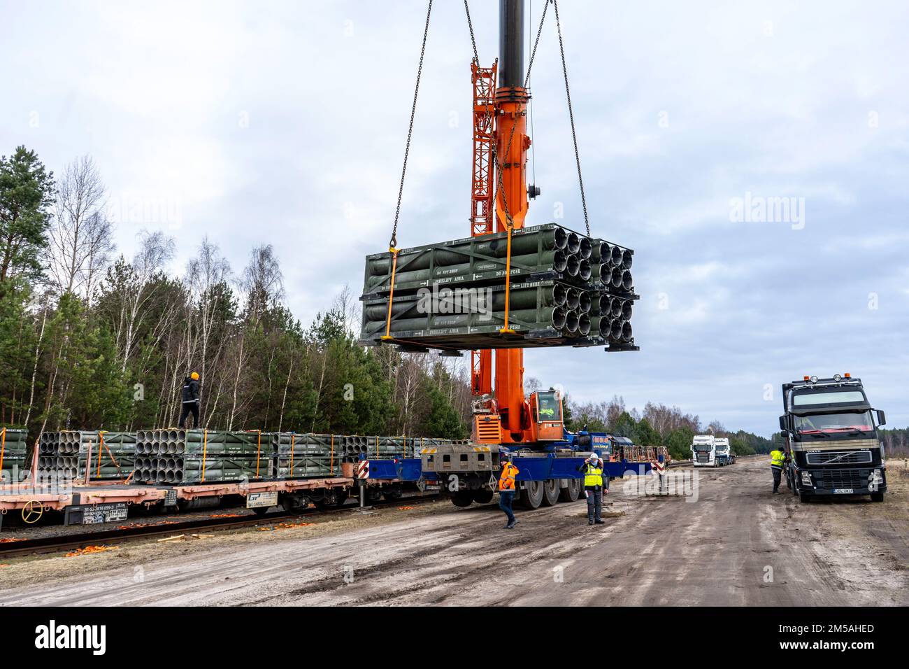 Empty rocket pods assigned to 41st Field Artillery Brigade, that ...