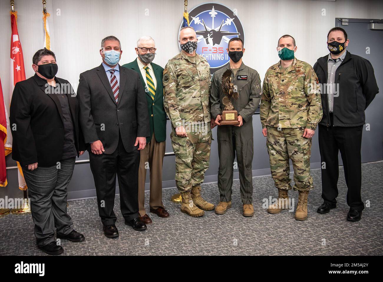 CRYSTAL CITY, VA. (Feb. 16, 2022) – Members of the F-35 Dual Capable ...
