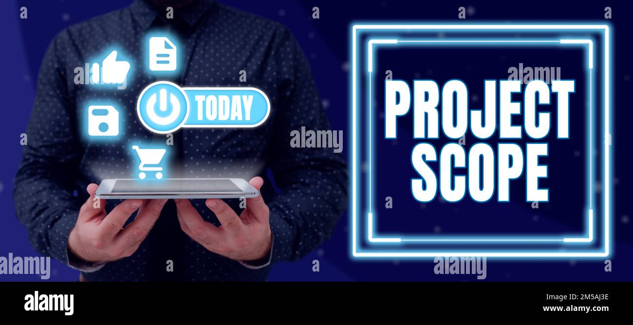 Handwriting Text Project Scope Word Written On Evaluation Of Work