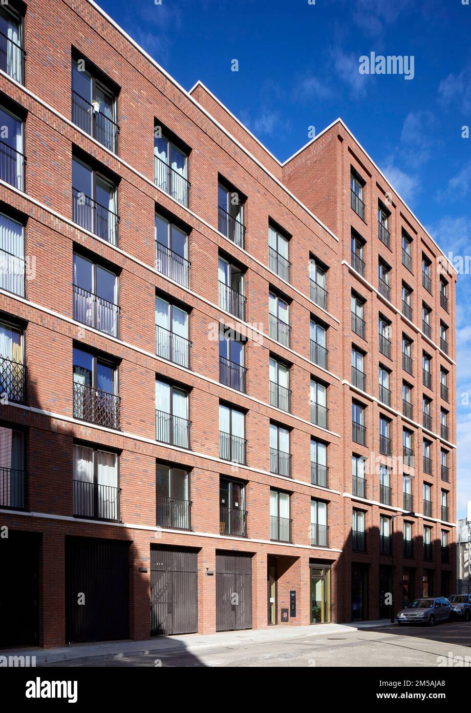 Overall view from front. Varcoe Road, London, United Kingdom. Architect ...