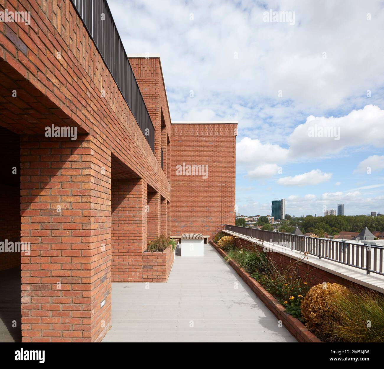 View of roof garden. Varcoe Road, London, United Kingdom. Architect ...