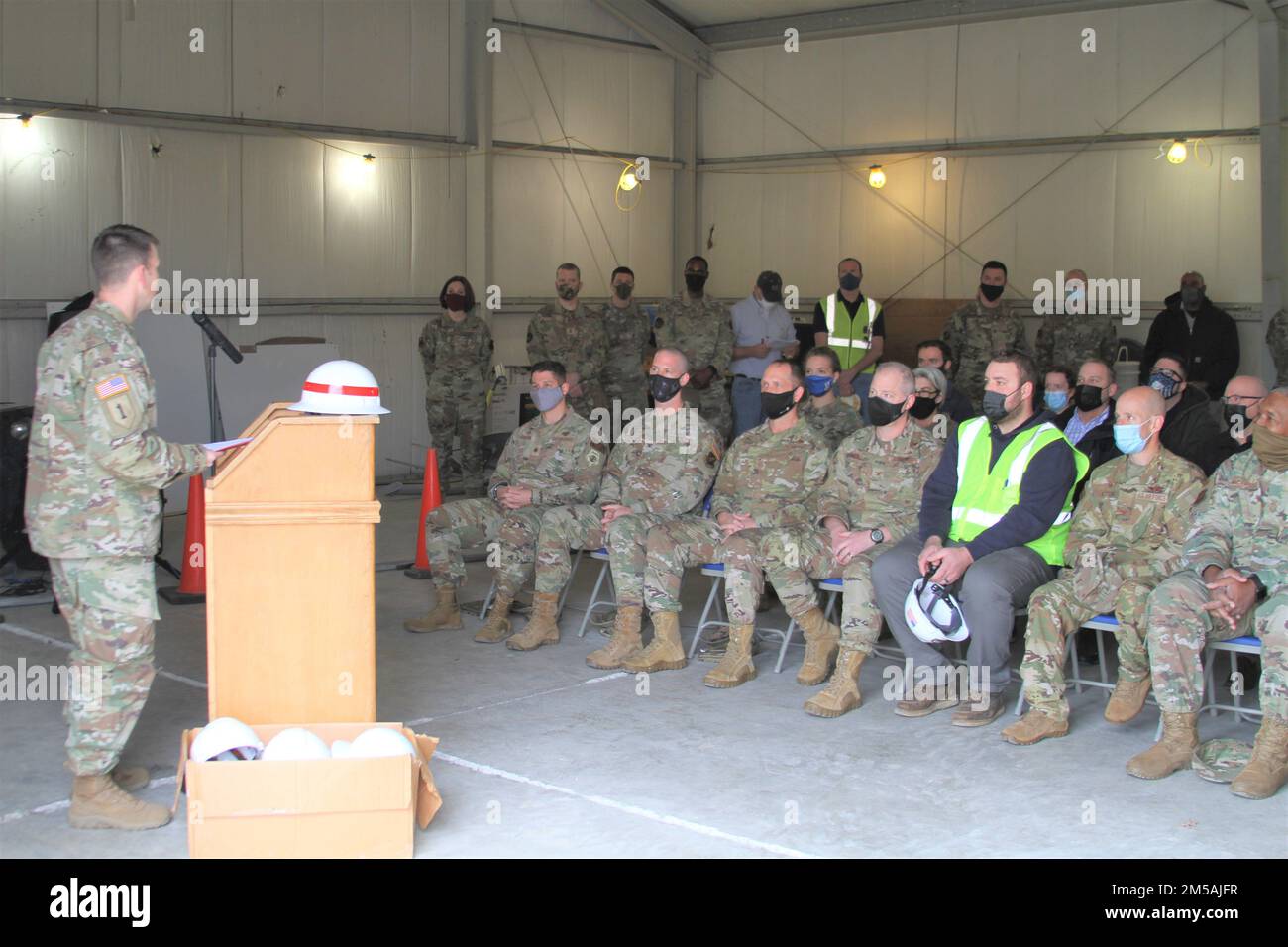 U.S. Army Col. Travis Rayfield addressed leaders present for the ...