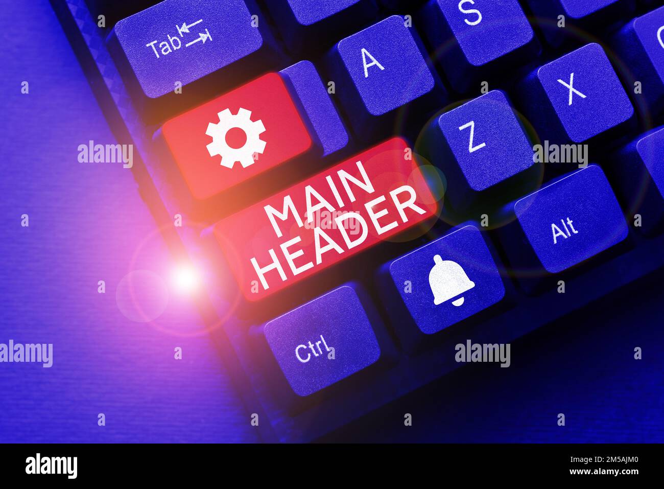 Sign displaying Main Header. Concept meaning used to display the ...