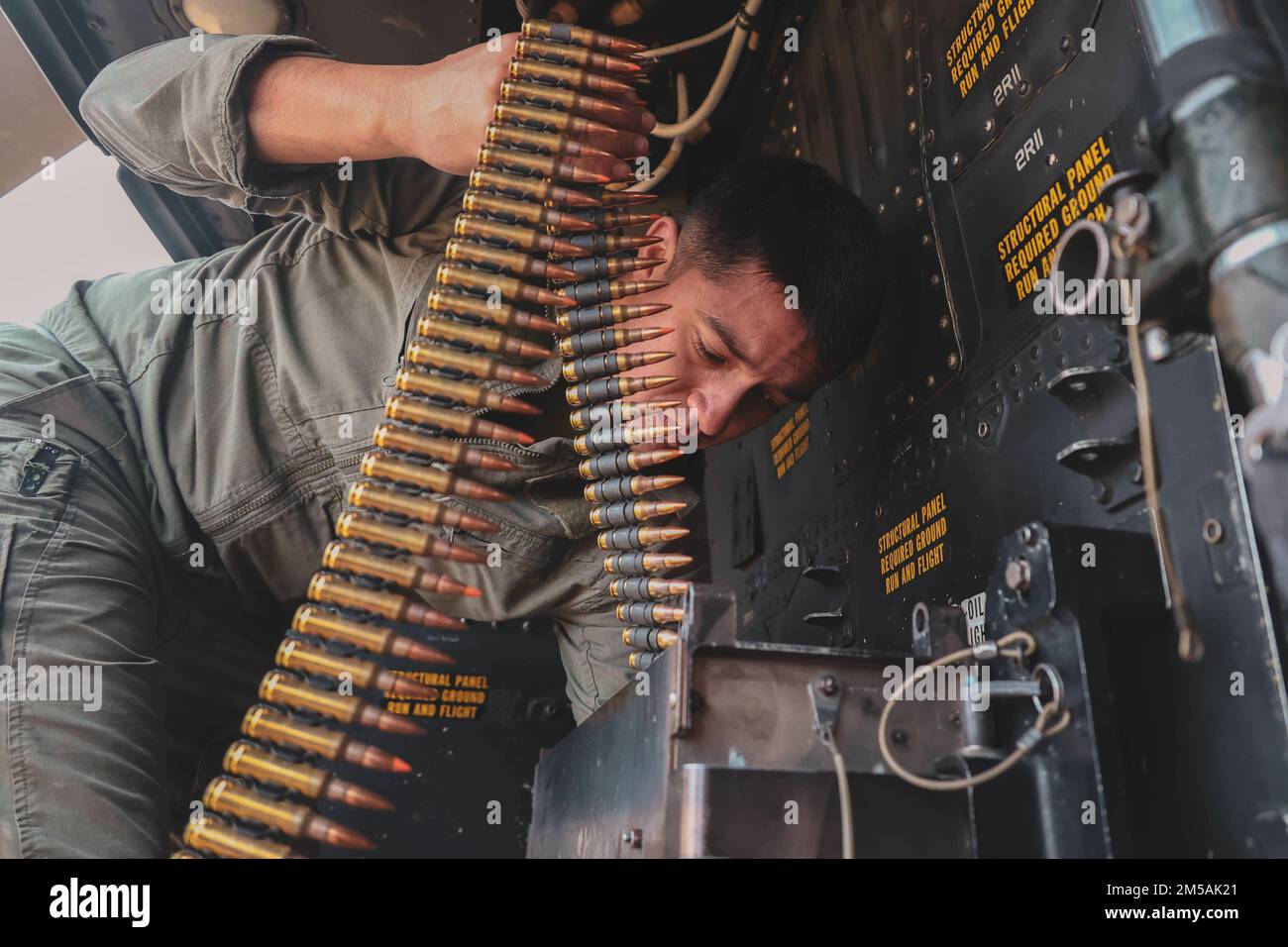 U.S. Marine Corps Cpl. Angel Hernandez an air crew chief with Marine ...