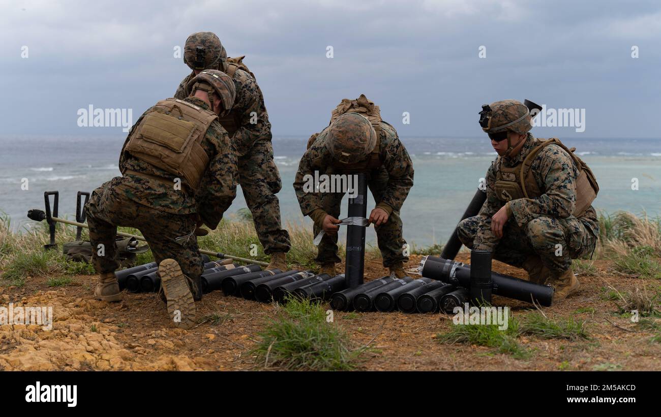 U.S. Marines with 2d Battalion, 7th Marines prepare to conduct an ...