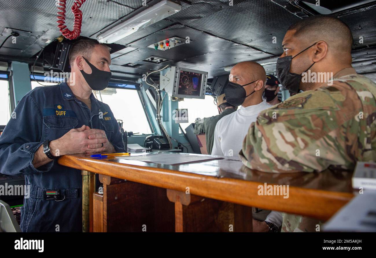 220216-N-ZE328-1597 MEDITERRANEAN SEA (Feb. 16, 2022) Capt. Gavin Duff ...