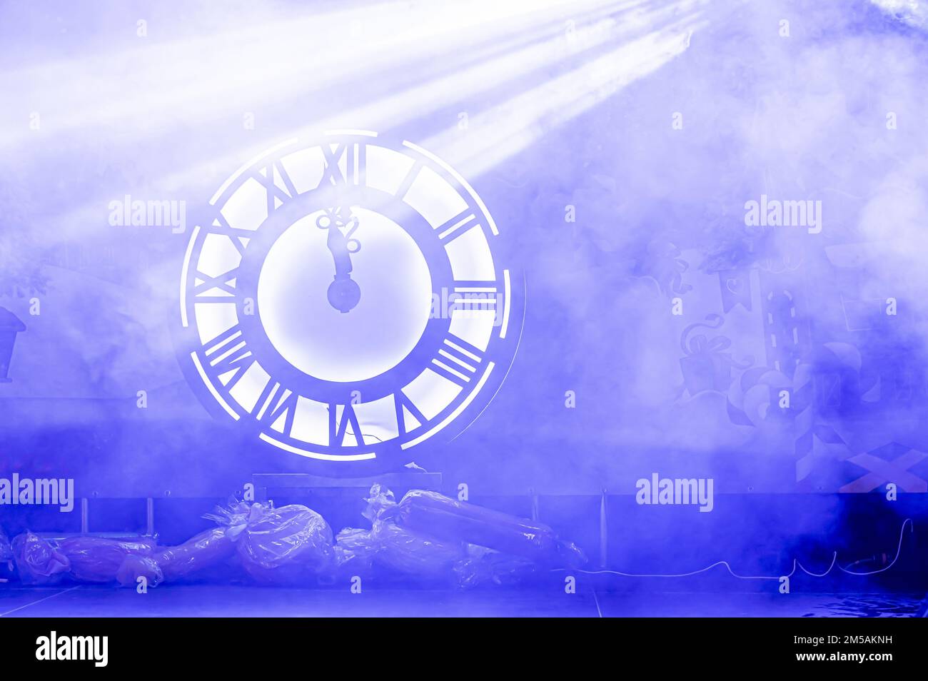 night neon light decorative lighting clock with roman numerals, new ...