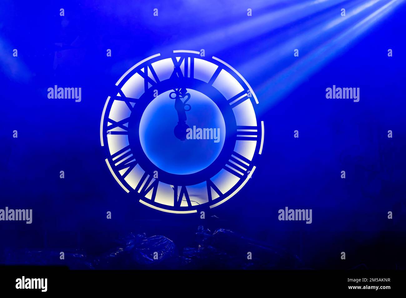 night neon light decorative lighting clock with roman numerals, new ...