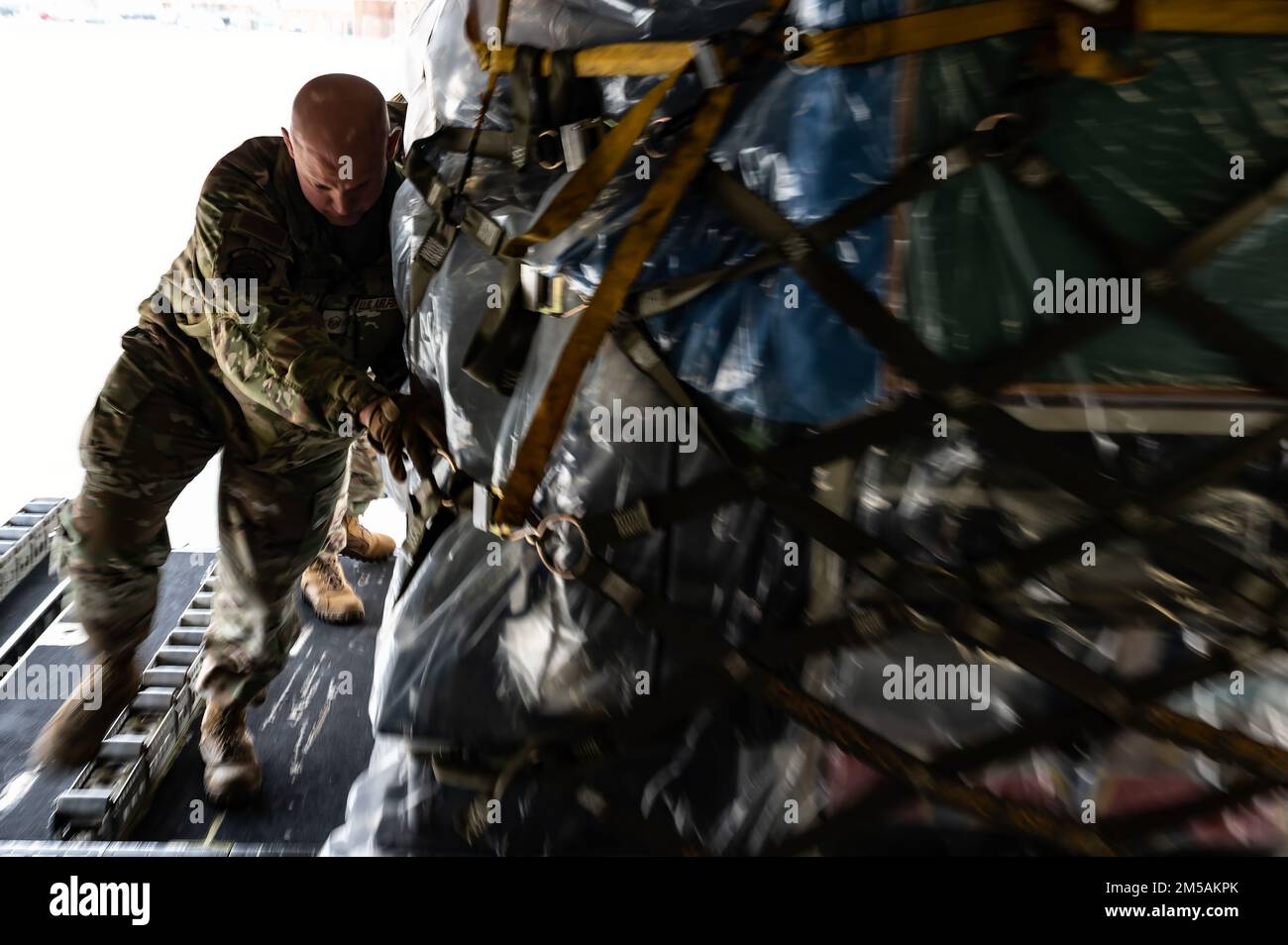 Master Sgt. Justin Tamburro, 32nd Aerial Port Squadron fleet services ...