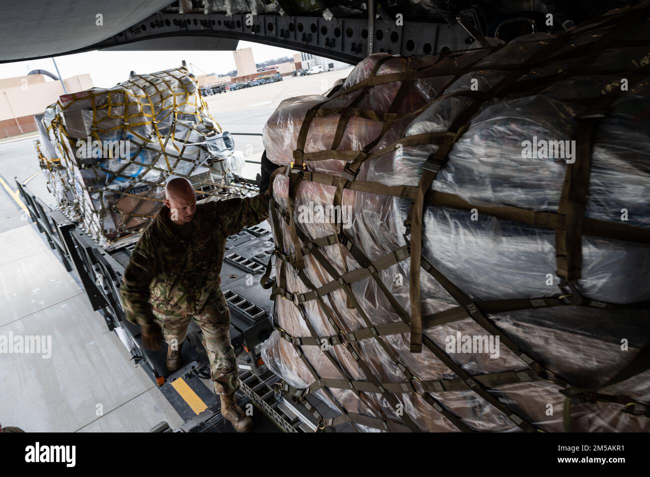 Master Sgt. Justin Tamburro, 32nd Aerial Port Squadron fleet services ...