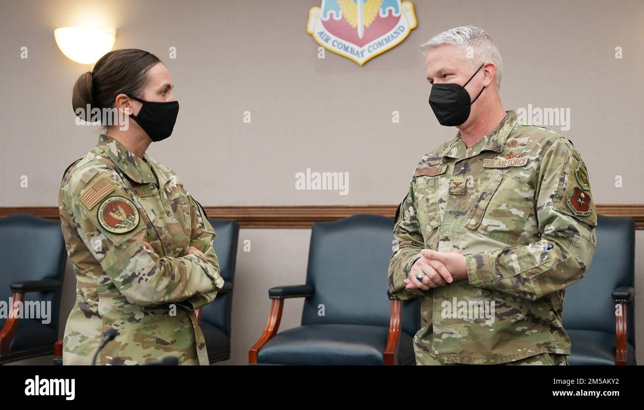 U.S. Air Force Col. Heather Blackwell, director of Air Combat Command’s ...