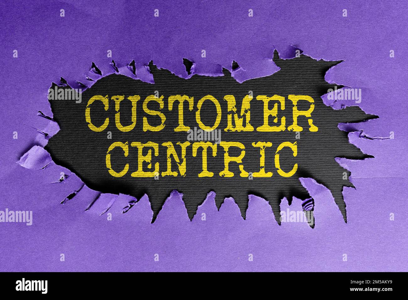Conceptual Caption Customer Centric Internet Concept Process Of