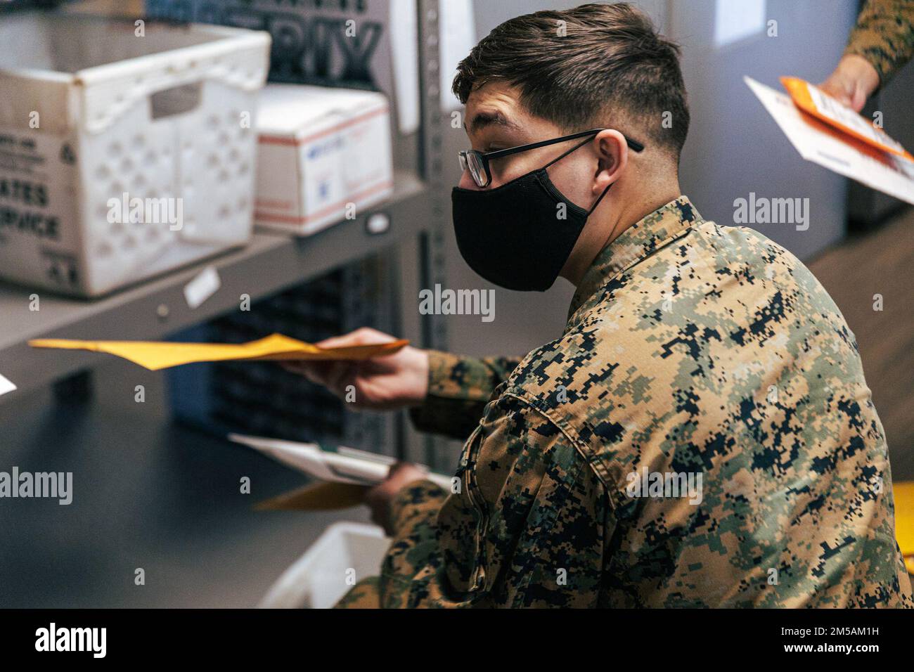 U.S. Marine Corps Lance Cpl. Steven J. OrtegaRamirez with Headquarters ...
