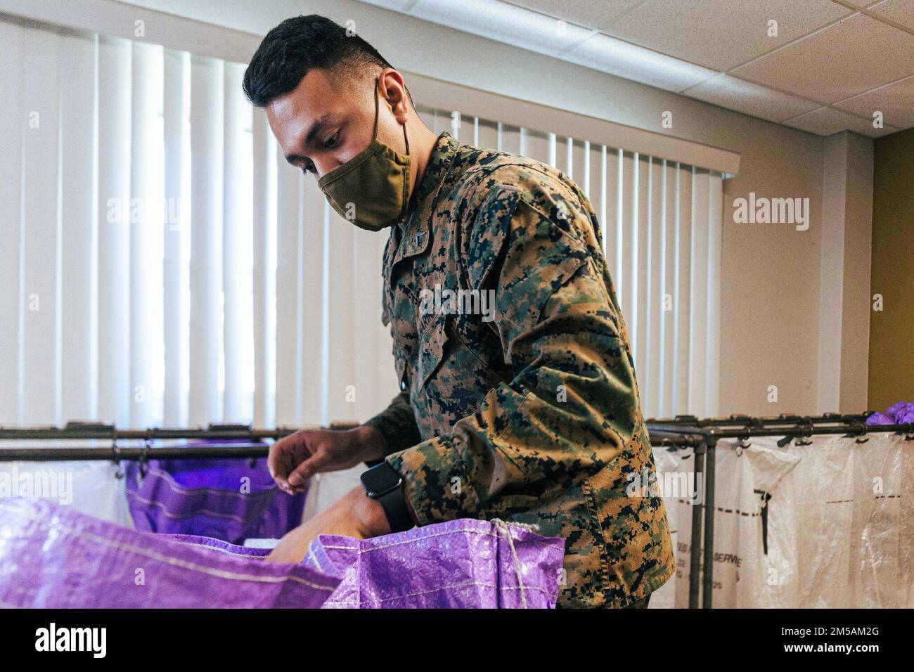 U.S. Marine Corps Pfc Josue R. Moran with Headquarters Company ...