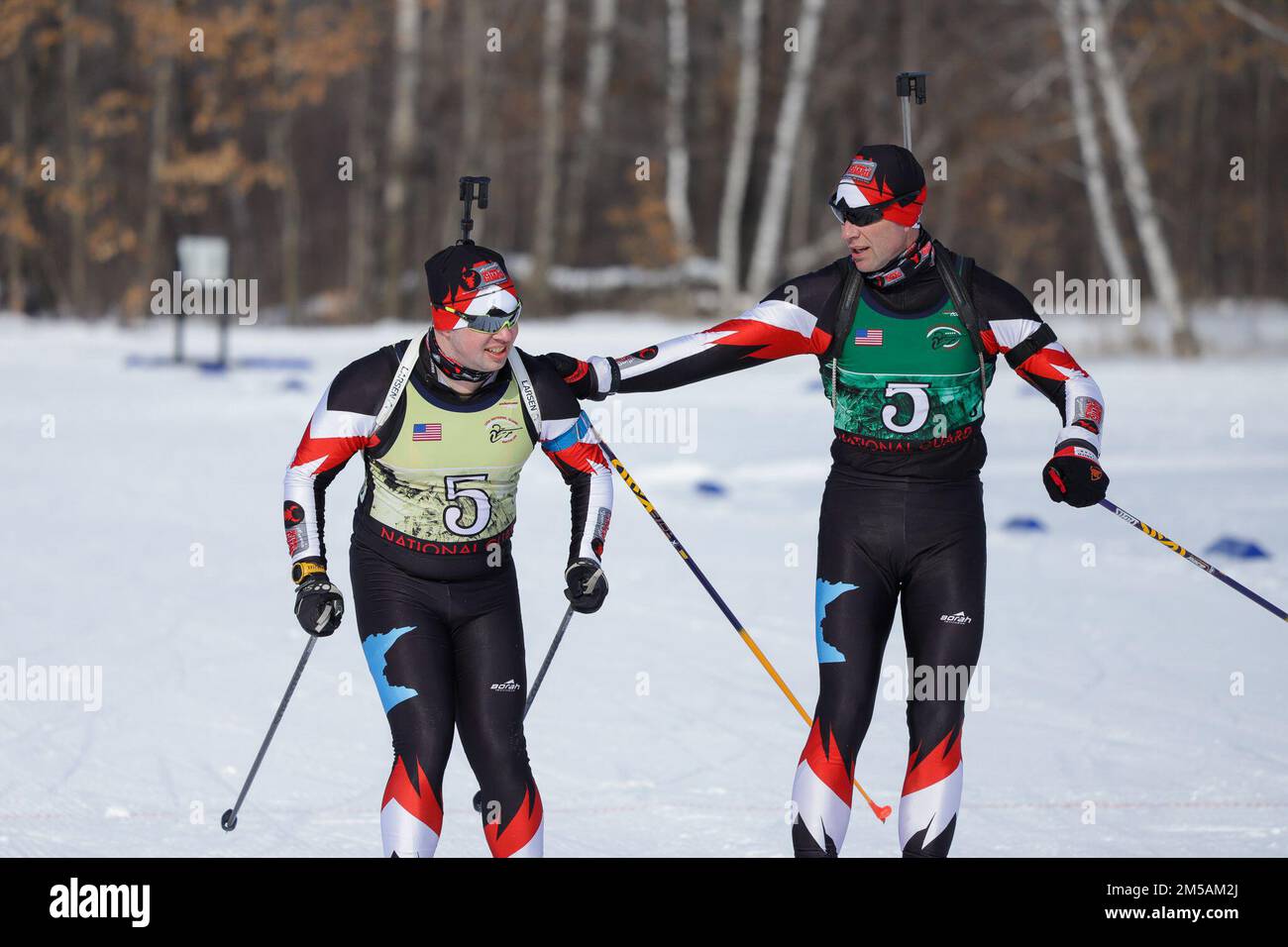 Derek Lindberg (r) tags off Jacob Dalberg for their third leg of the ...
