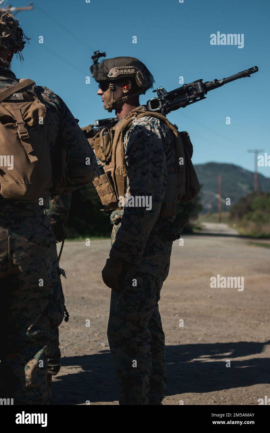 U.S. Marine Cpl. Wilson Johnson, a weapons platoon team leader with the ...