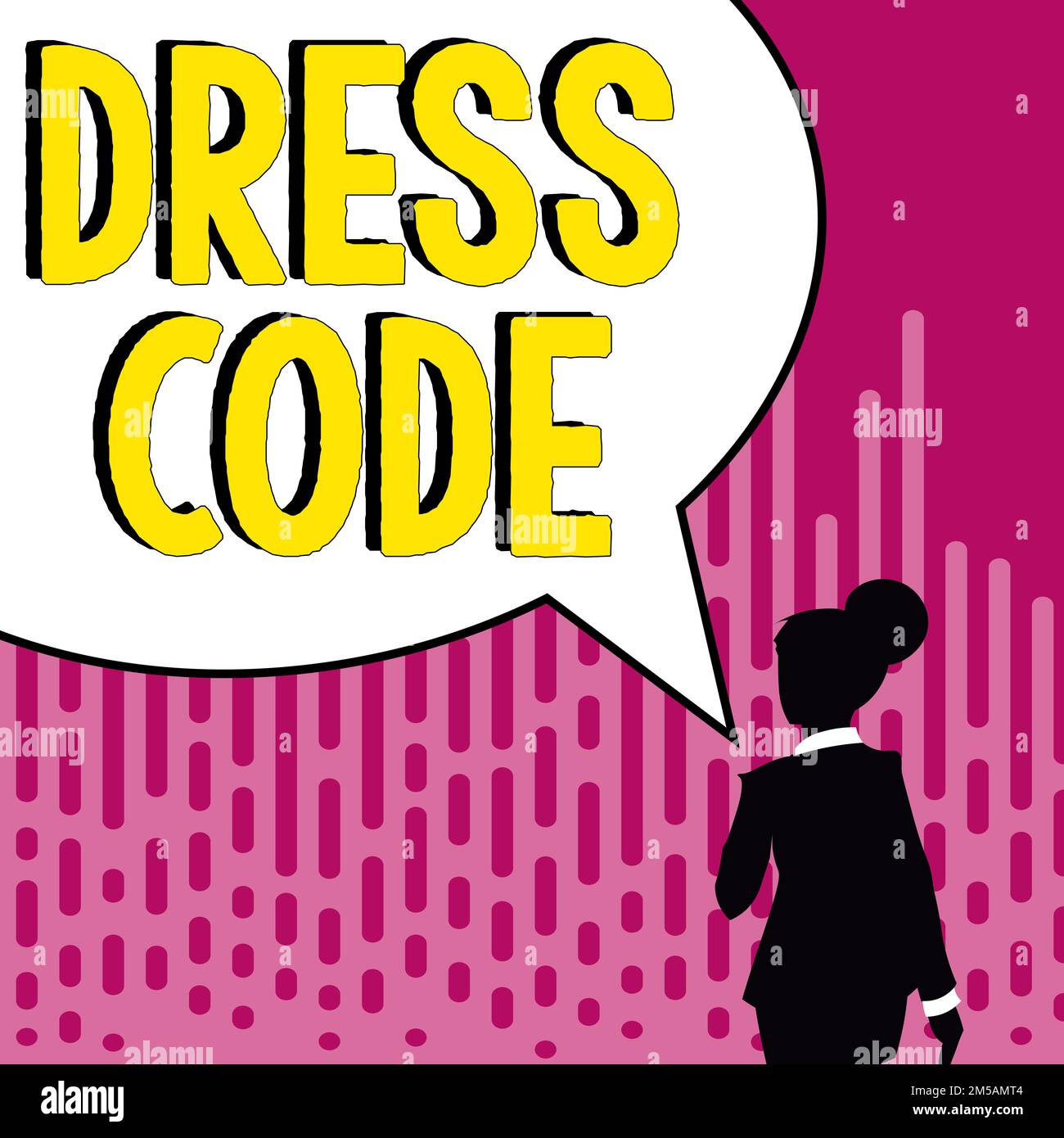 Sign displaying Dress Code. Business idea an accepted way of dressing ...