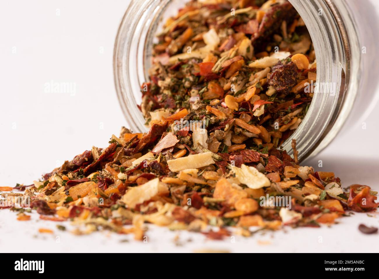 Soffritto Seasoning Spilled from a Jar Stock Photo - Alamy
