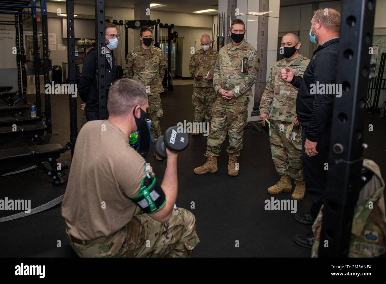 Joe Kirkman (center), Special Warfare Training Wing, physical therapist ...