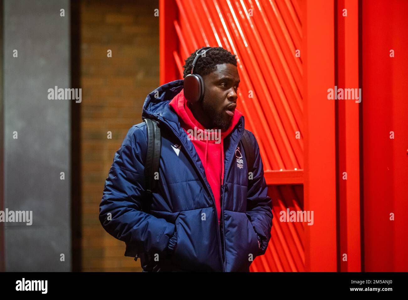 Manchester, UK. 27th Dec, 2022. Orel Mangala #5 of Nottingham Forest ...