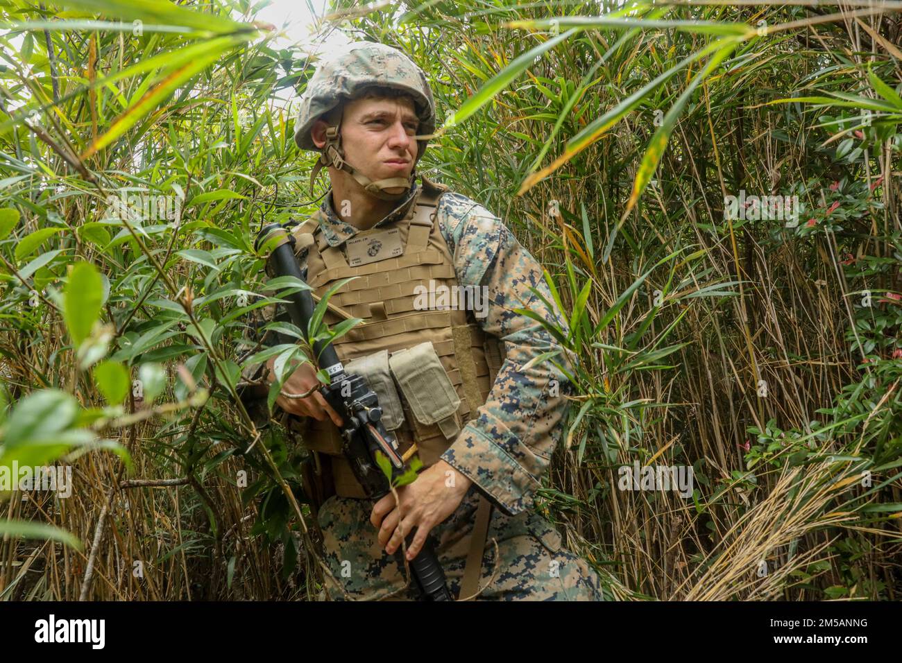 U.S. Lance Cpl. Jordan Mceod, an equipment operator with Combat ...