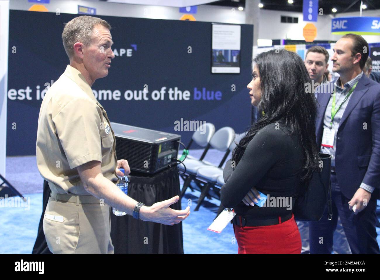 SAN DIEGO (Feb. 16-18) — During AFCEA-USNI WEST 2022, RDML Ron Piret, Commander, Naval ...