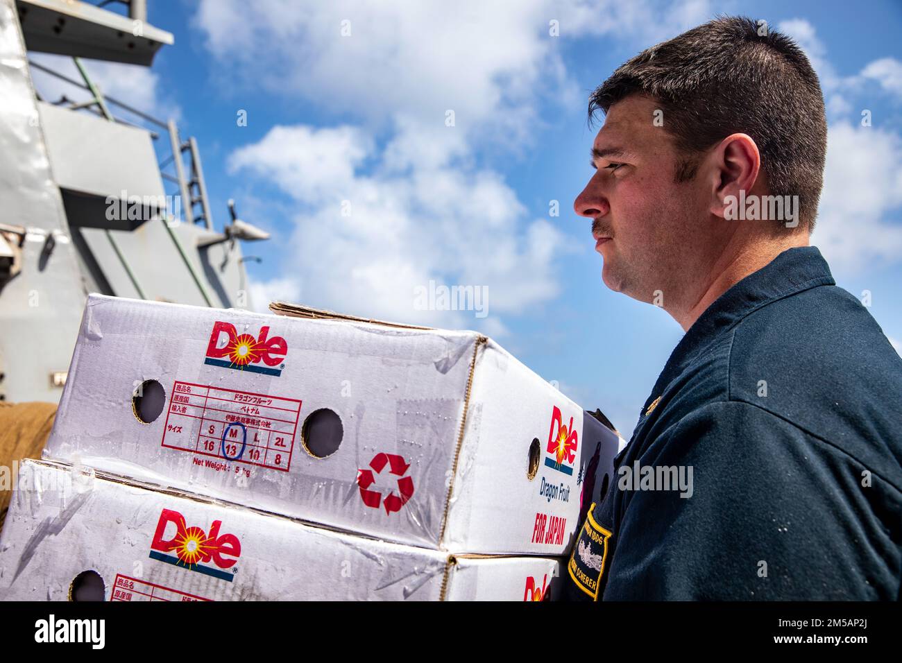 SOUTH CHINA SEA (Feb. 16, 2022) Chief Fire Controlman Robert Scherer ...
