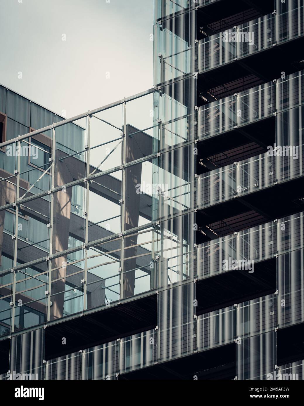 the exterior of a building made of glass Stock Photo - Alamy