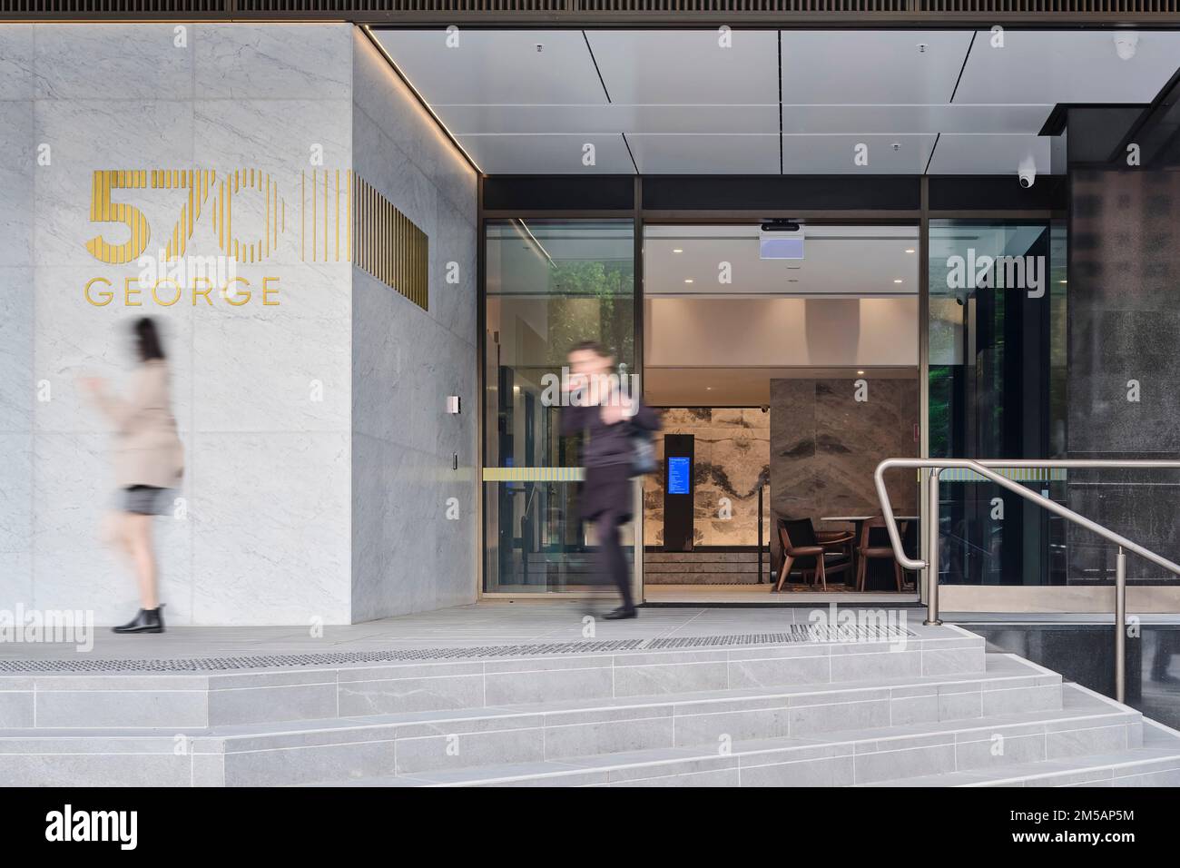 Building entrance. 570 George Street, Sydney, Australia. Architect ...