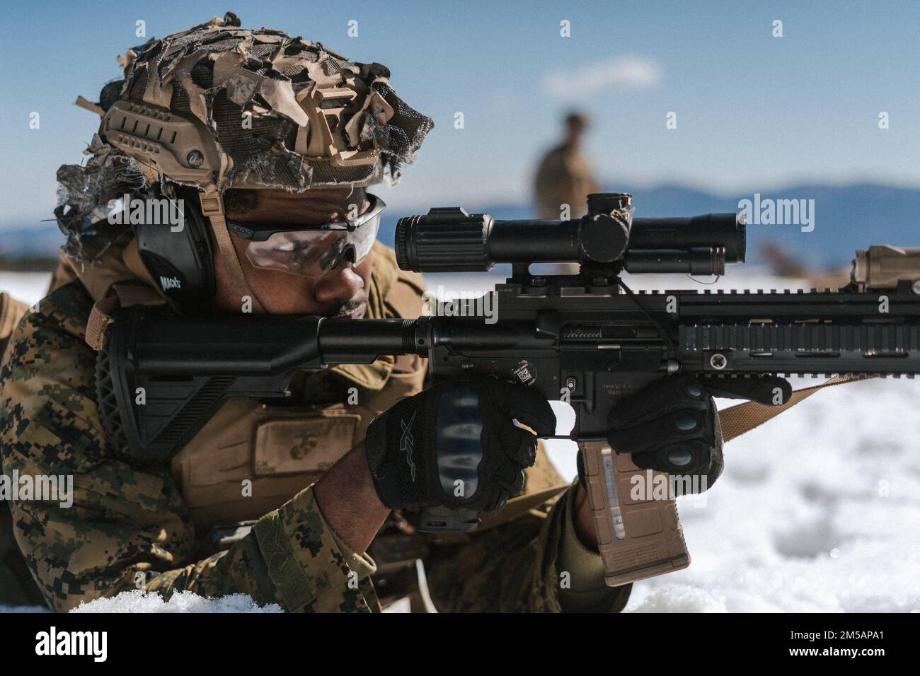 U.S. Marine Lance Cpl. Cameron Fudge, a rifleman with 1st Battalion, 3d ...
