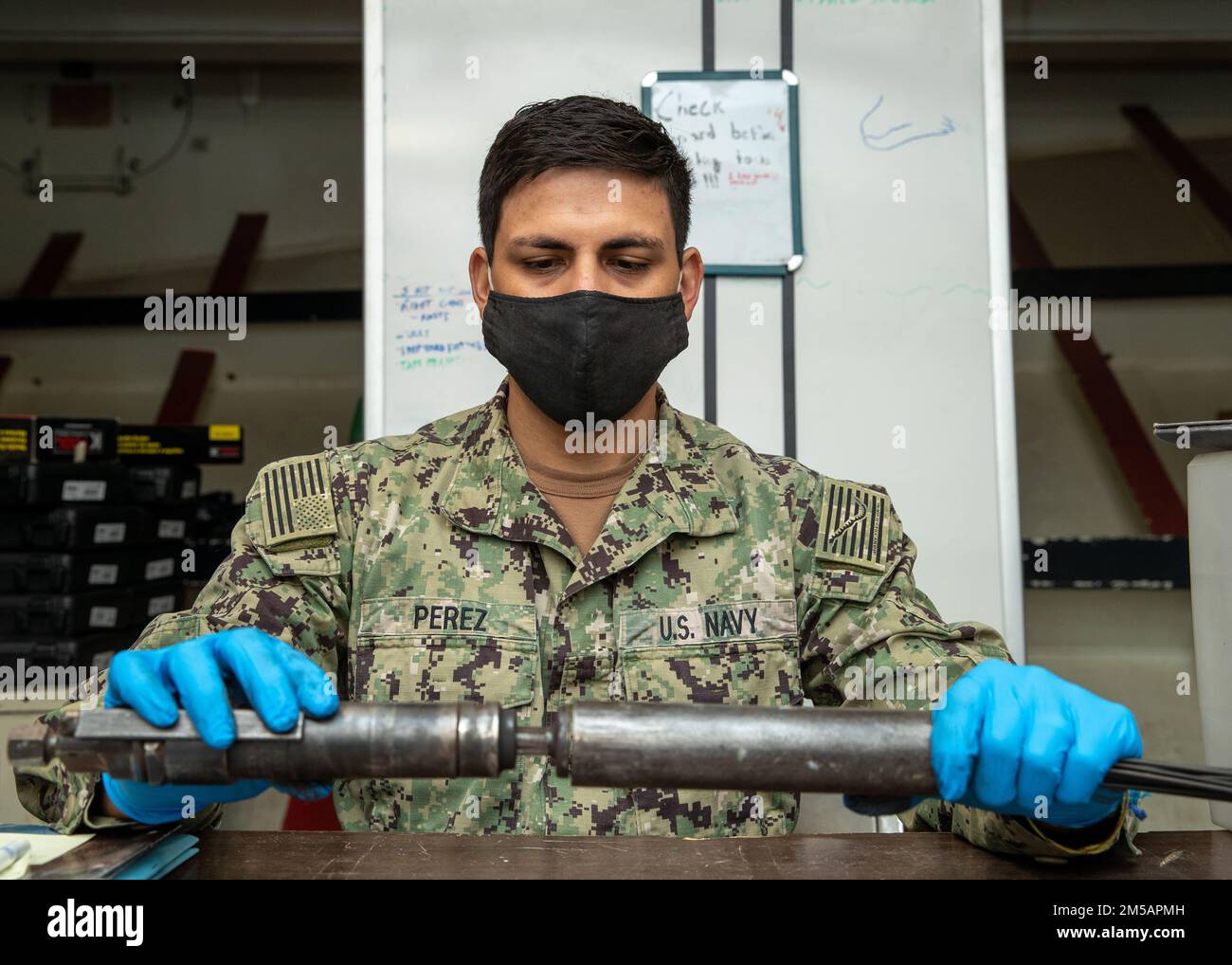 NEWPORT NEWS, Va. (Feb. 16, 2022) – Seaman Dennis A. Perez, from ...
