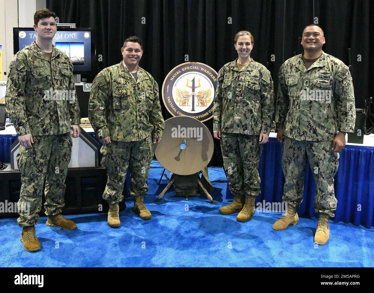 SAN DIEGO (Feb. 16, 2022) Cmdr. Blythe Blakistone, second from the ...