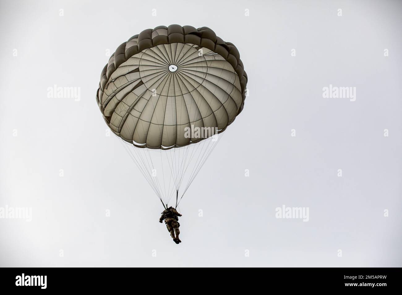 A Soldier from U.S. Special Operations Command conducts an airborne ...