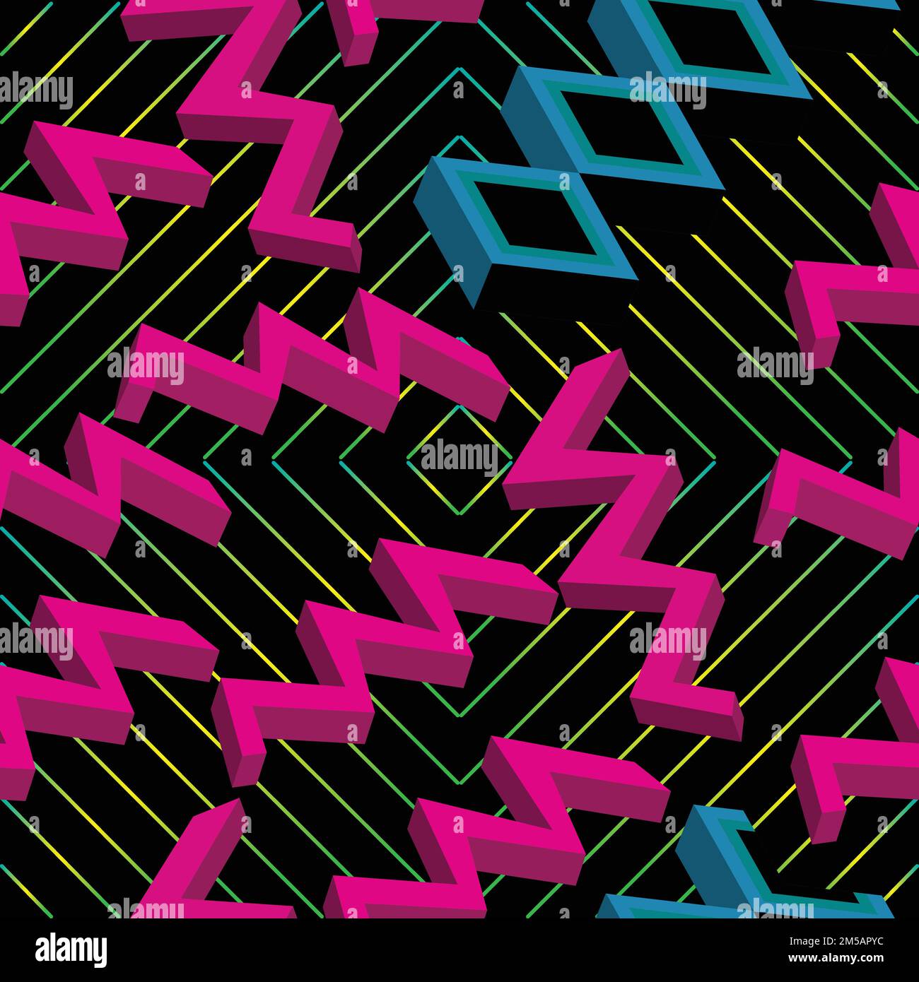 Zigzag wallpaper Stock Vector Images - Alamy