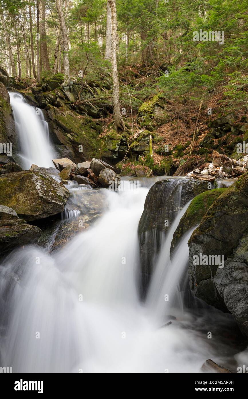 Blue Ravine Cascades, located along a tributary of the Wild Ammonoosuc ...