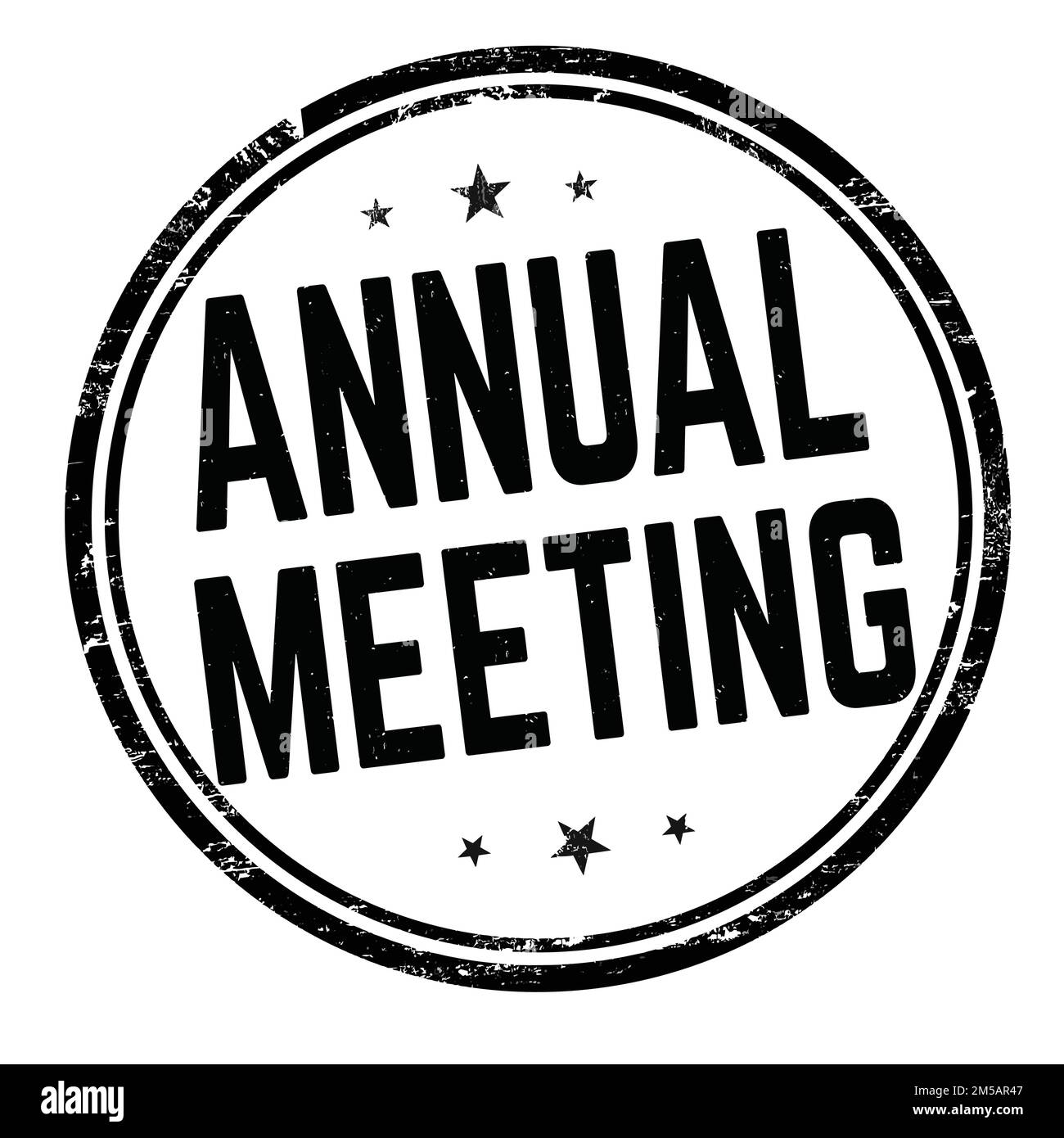 Annual meeting grunge rubber stamp on white background, vector ...