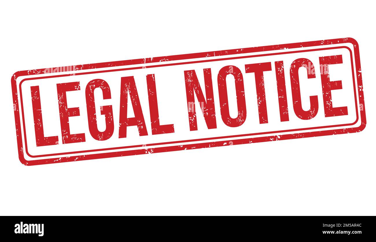 Legal notice grunge rubber stamp on white background, vector illustration Stock Vector Image ...