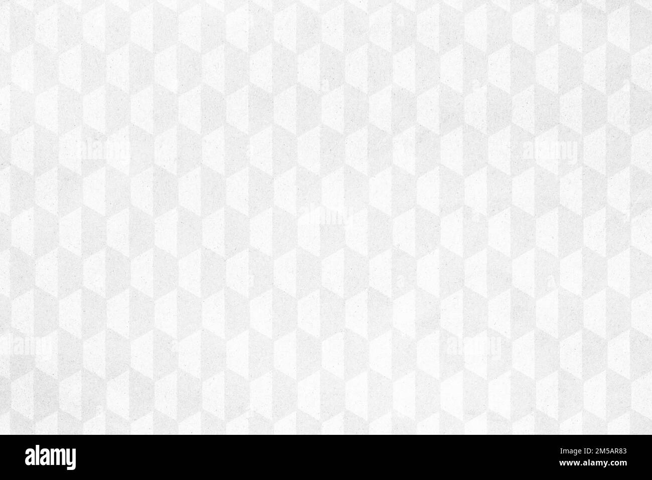 White and light gray 3d cube shapes on a textured paper background ...