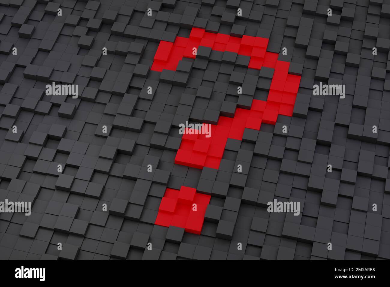 Luxury question mark on black podium, soft light, smooth background, 3d ...