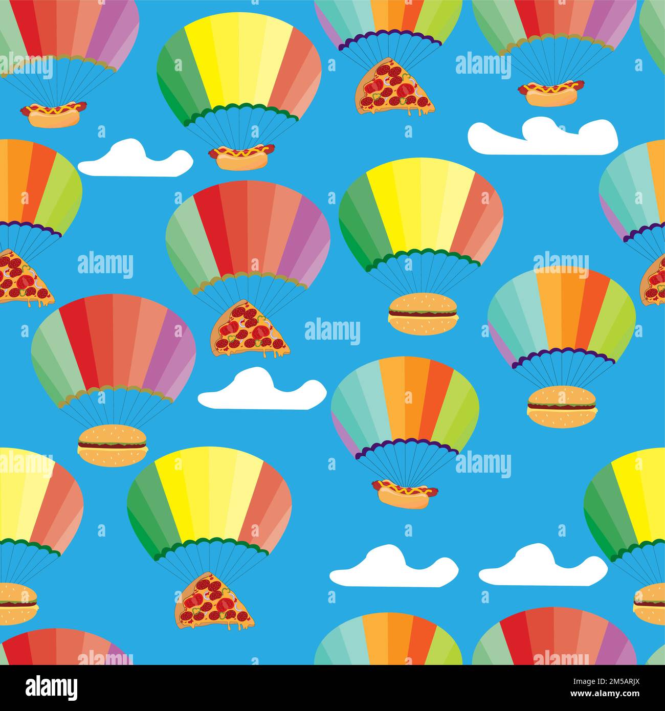 Parachuting dog Stock Vector Images - Alamy