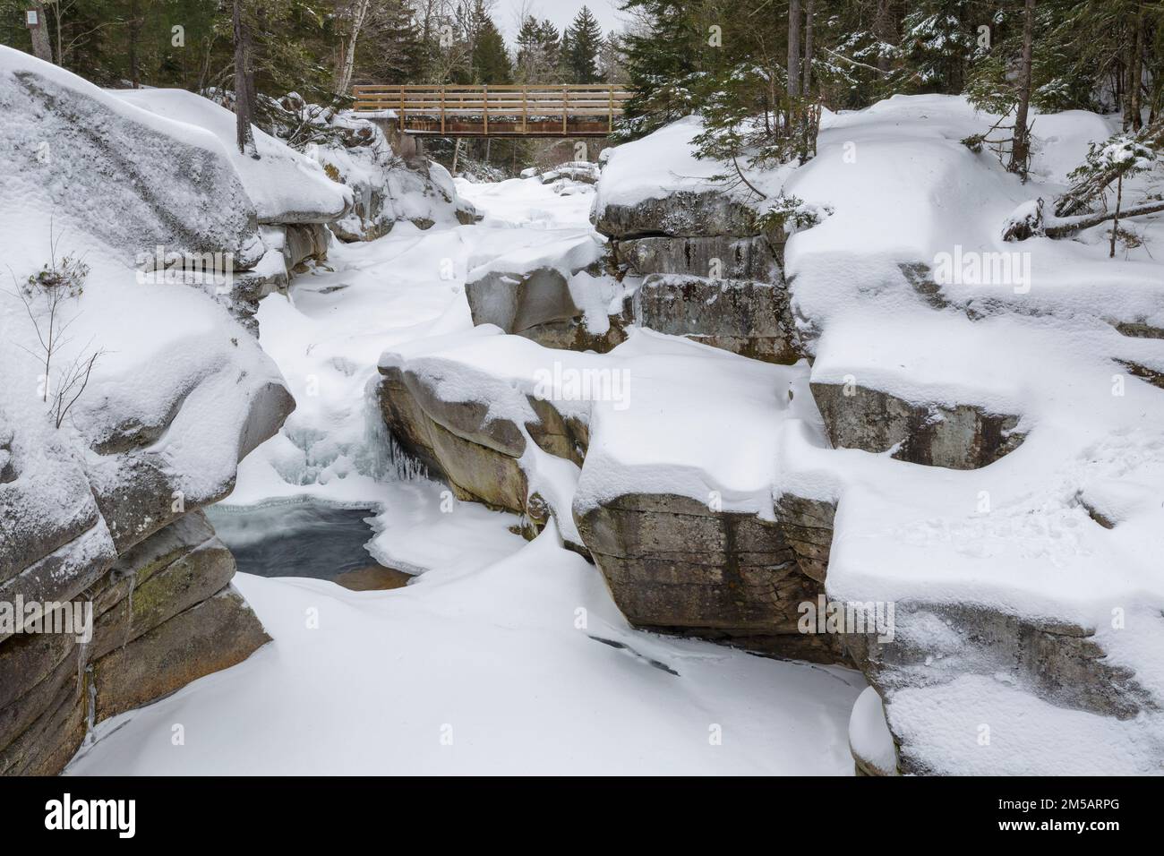 Upper Ammonoosuc Falls, which are located on the Ammonoosuc River in ...