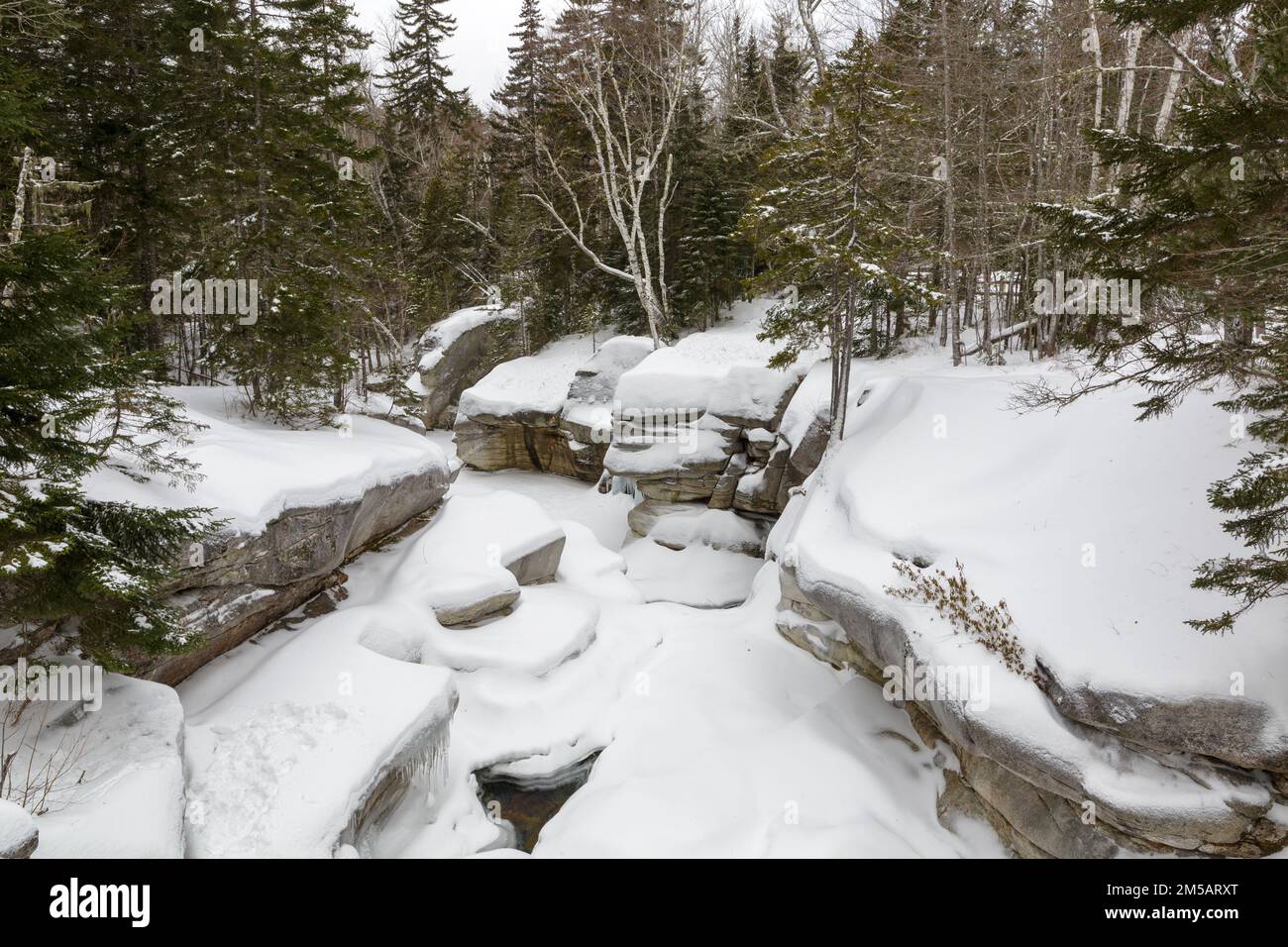 Upper Ammonoosuc Falls, which are located on the Ammonoosuc River in ...